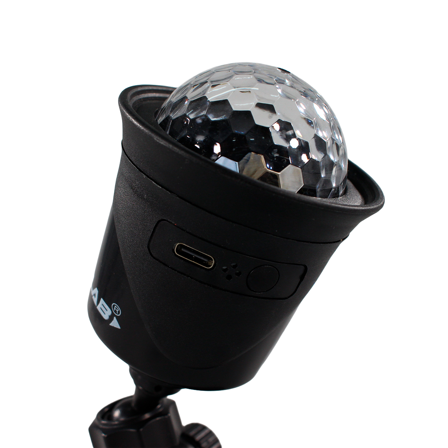 LUZ GIRATORIA RGB CON SENSOR DE MUSICA BATERIA DE 800 mAh USB TIPO C ...